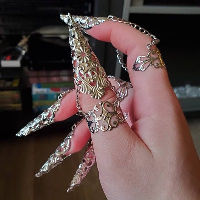 Full Hand Armor alik Gothic Finger Claws Dark Nail Dark Jewelry ...