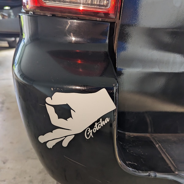 Gotcha Game, Car Decal, Funny Decal, Decal Humor, Gotcha, Gotcha Decal ...