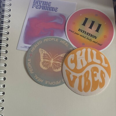 Angel Number Sticker, Angel Number Gradient, Affirmation Sticker ...