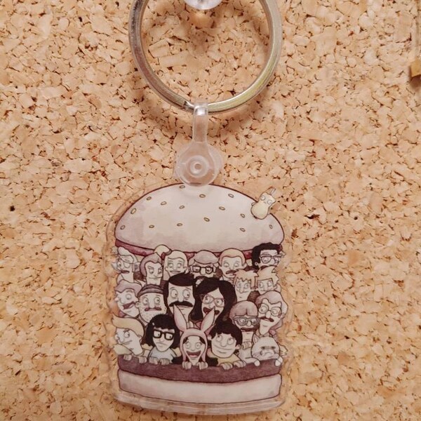 Bob's Burgers Keychain 2 Inches - Etsy