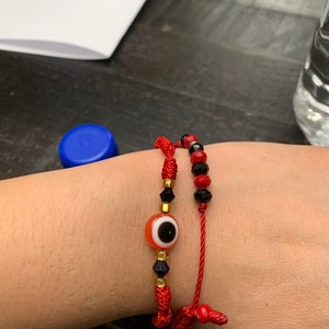 Red String Red Evil Eye Bracelet Envygood Luckprotection - Etsy