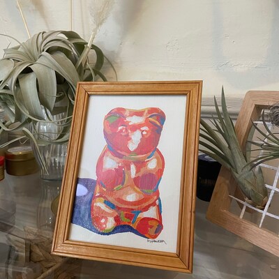 Gummy Bear Pop Art / Wall Art Poster / Art Print / Rainbow Candy Decor ...