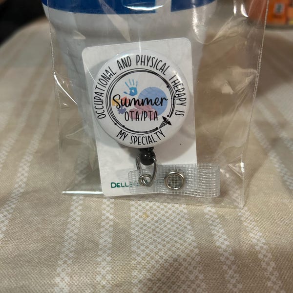 Infection Control Practitioner Button Name Badge Holder Germs Gift ...