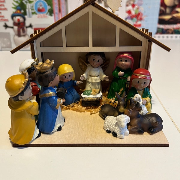 DIY Children’s Nativity Set, Children’s Christmas Crafts, Paintable ...