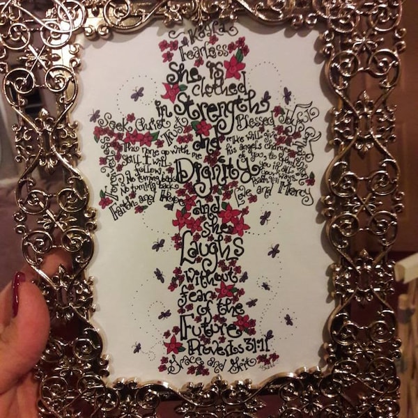 Fearless Cross for Girls and Women, Personalized Confirmation Gift ...