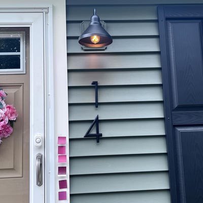 NO DRILLING REQUIRED 4.5 Vinyl Siding House Numbers and Letters Black ...