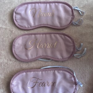 Personalised Sleep Eye Masks for Adults Kids Girls Sleepover Goody Bag ...