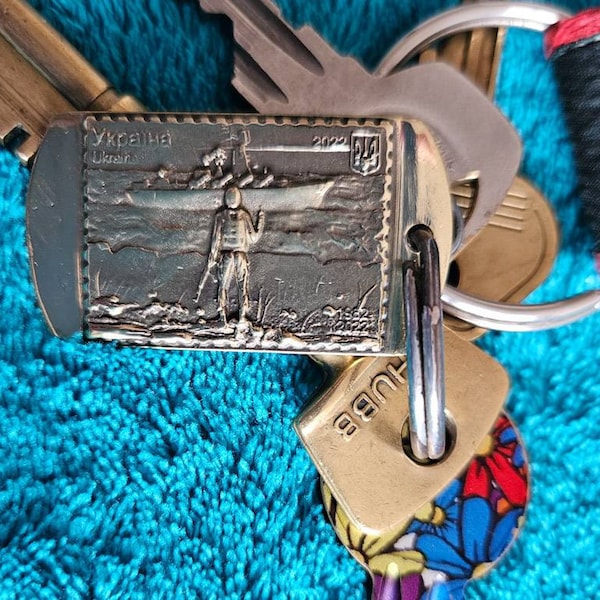 Handmade Metal Keychain Made in Ukraine - Custom Keychain With ...