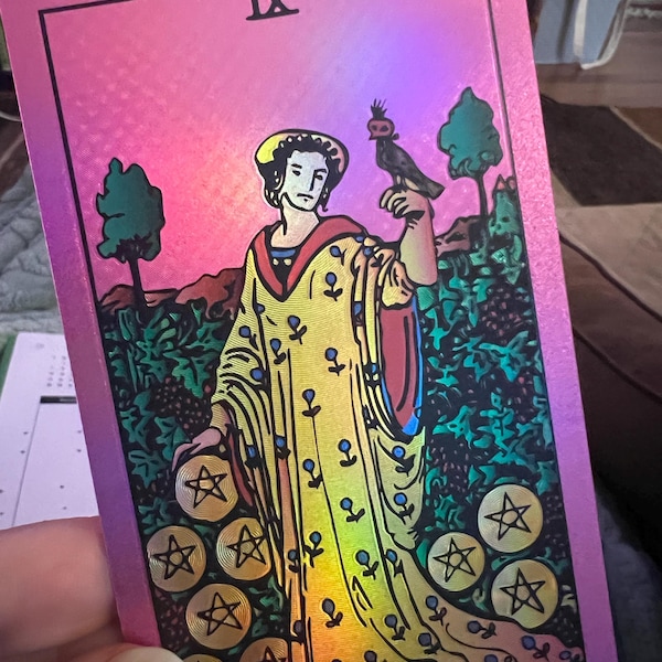 Laminated Tarot Cards, Gold Foil Tarot Deck, Tarot Cards With Guidebook ...