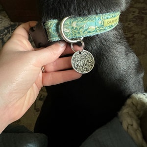 Brass Dog Tag, Personalized Brass Pet ID Tag, Custom Cat Tag, Unique ...