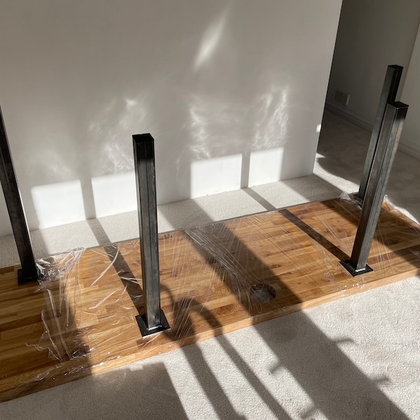 Table Legs Bench Desk Heavy Duty 50x50 Steel Metal Base Counter Top ...