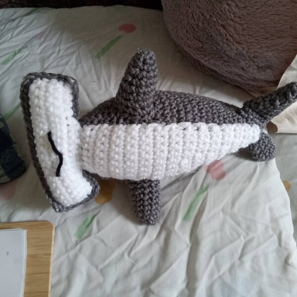 PATTERN: Plush Hector the Hammerhead Shark Pattern Amigurumi Hammerhead ...