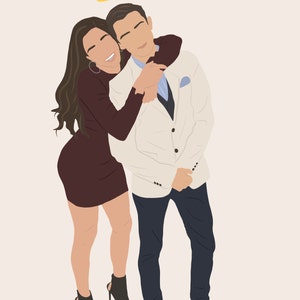 Custom Digital Family Portrait Faceless Portrait Drawing Personalized ...