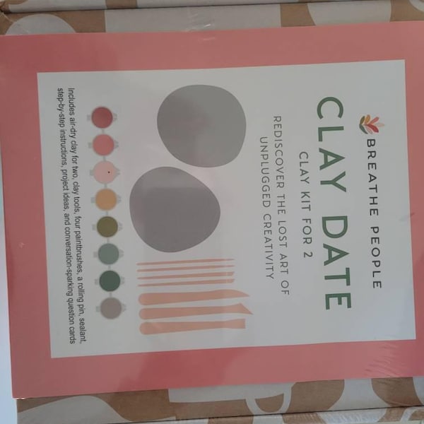 Clay Date Night Kit for Two – Air Dry Pottery, Conversation Cards - Etsy