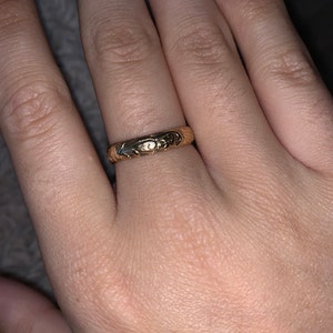 Gold Band Thick Gold Band Half Round Ring Gold Ring 14k | Etsy