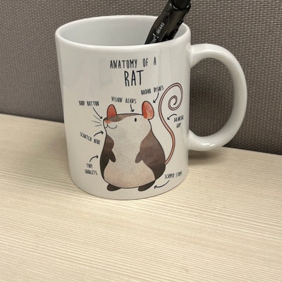 Rat Coffee Mug, Cute Rat Gift, Rat Lover, Rat Cup, Gift for Her, Him ...