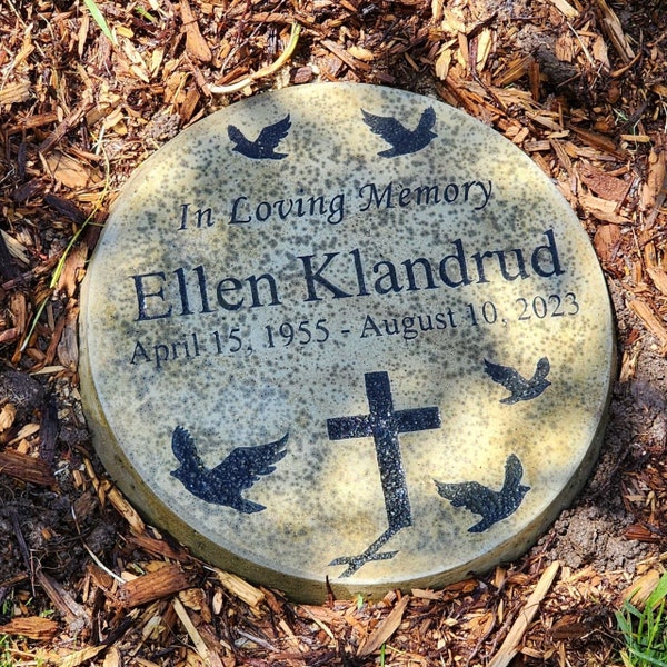 Memorial & Tribute Stone 11 Inch in Loving Memory - Etsy