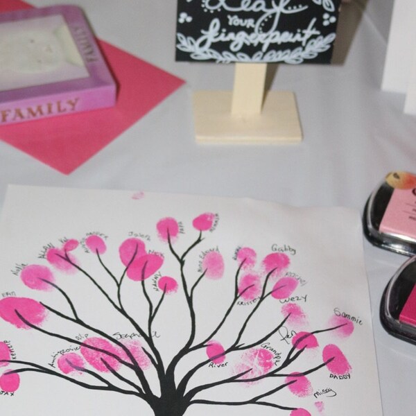 Teacher Appreciation Gift Fingerprint Tree, Plant Seeds Quote ...