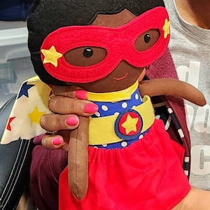 Superhero Rag Dolls for African American or Mixed Race Kids - Etsy