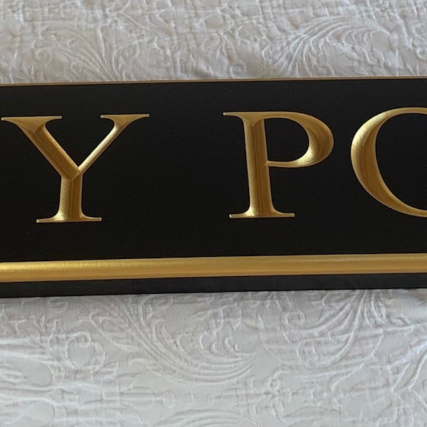Custom Carved Quarterboard Sign - Add Your Name (Q71) - Etsy