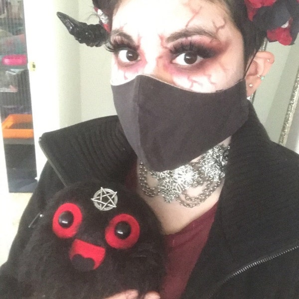 Satanic Scare Bear Plush Creepy Teddy Bear Occult Witchcraft Weird ...