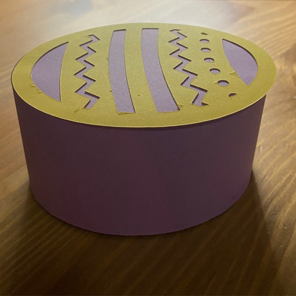 SVG File: 3D Easter Egg Gift Box / Treat Box / Favor Box Cut File With ...