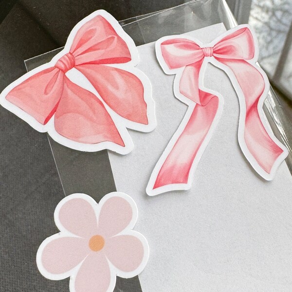 Bows Sticker for Phone Stickers Kindle Stickers for Girl Bow Journal ...