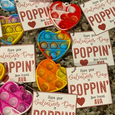 CUSTOM Hope Your Valentines Day is Poppin Digital Printable Pop It ...