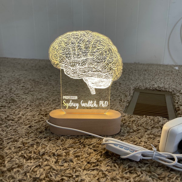 Personalized Lamp for Psychologist. Psychology Student Graduation Gift ...