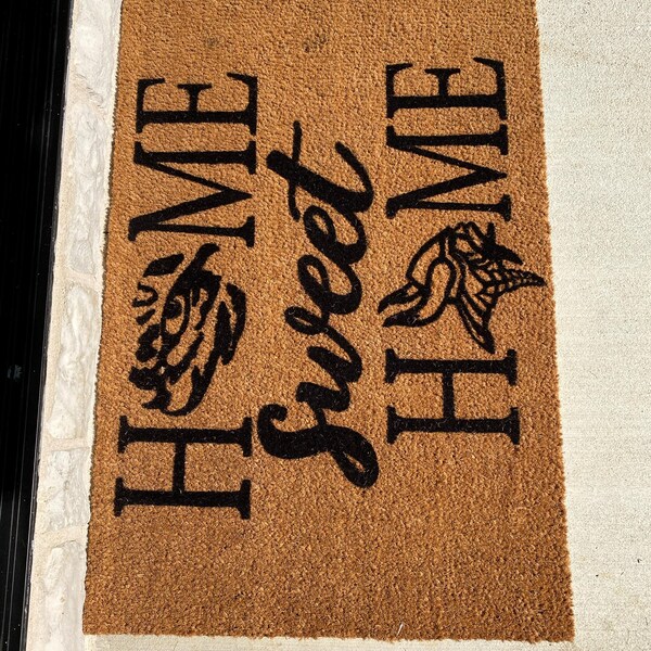 Check List Doormat / Don't Forget Your Stuff! / Welcome Mat / Custom ...