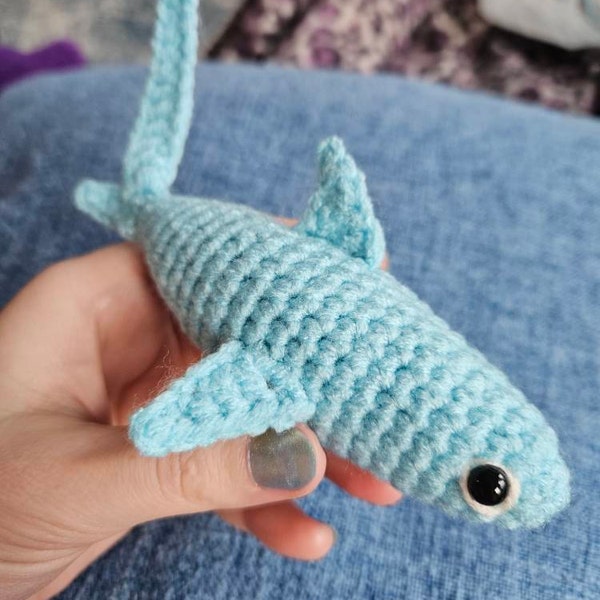 Thresher Shark Crochet Pattern | Anxious Shark Amigurumi PDF | LOW SEW ...
