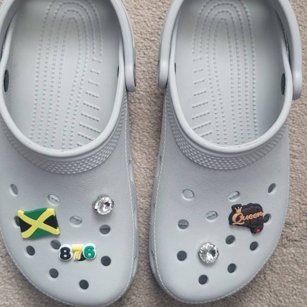 Croc Charm Accessories - Bling Bear Silver Glitter Resin - Etsy