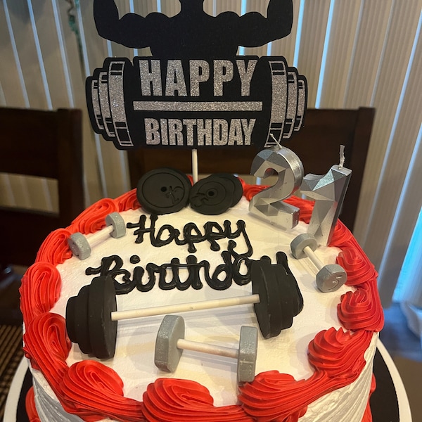 Edible Fondant Gym Set - Weight Plates - Crossfit - Vegan - Etsy