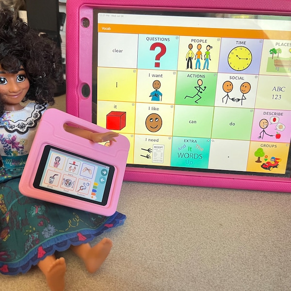 Toy AAC Tablet for Doll or Stuffed Animal, AAC Toy for Stuffies, AAC ...
