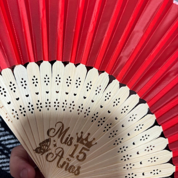 Mis Quince Años Fan Favor Custom Birthday Favors Quinceañera Party ...