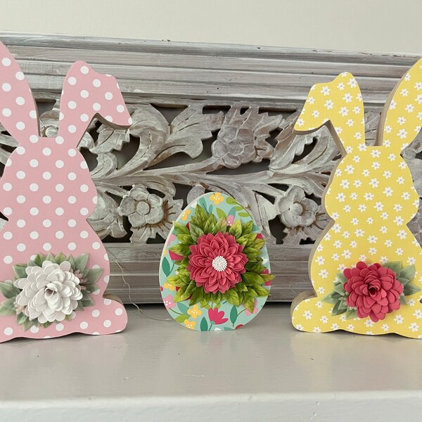 Midsize Red and White Peppermint Spark Tree Rustic Wooden Christmas ...