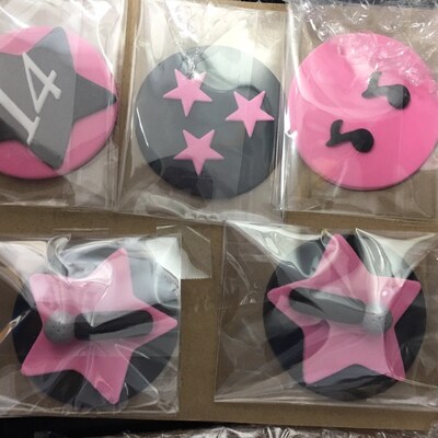 Movie Film Reels Cupcake Toppers Fondant - Etsy