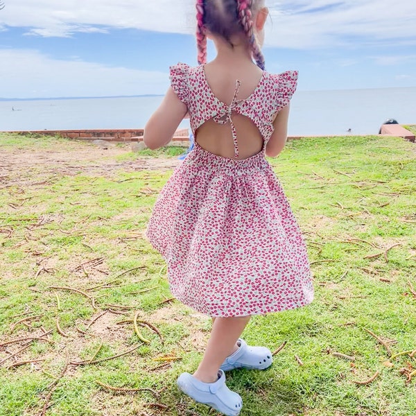 Dandelion PDF Sewing Pattern Sizes 1-14, Tie Back Dress Pattern - Etsy