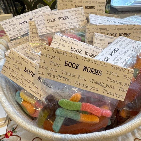 Book Worm Thank You PNG, Chapter One Birthday Thank You, Storybook ...