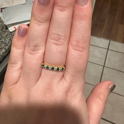 Sami Jewels Emerald Ring, Gemstone Ring, Emerald Jewelry, Gift for Her ...