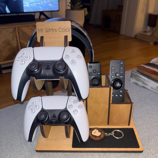 Free Personalization Wood Joystick Stand, Headphone Holder, Controller ...