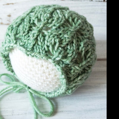 Knitting Pattern Ridges Bonnet Newborn Photography Prop - Etsy