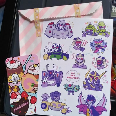 TF MTMTE TFA Starscream Sticker Sheets - Etsy