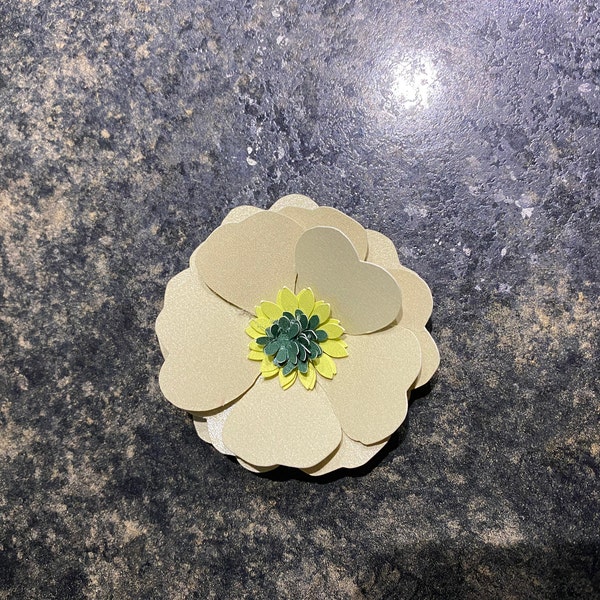 Easy Buttercup Paper Flower Templates and Tutorial, DIY Small Paper ...