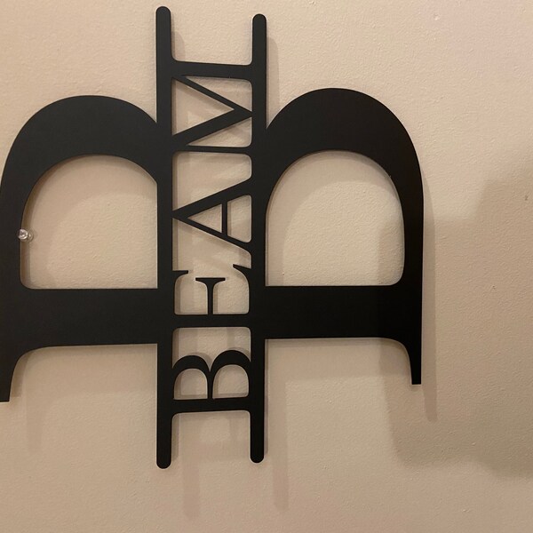 Custom Metal Name Sign, Family Name Metal Sign, Personalized Last Name ...