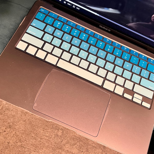 Blue MacBook Keyboard Keys Skin MacBook Keys Stickers MacBook Air 13 ...
