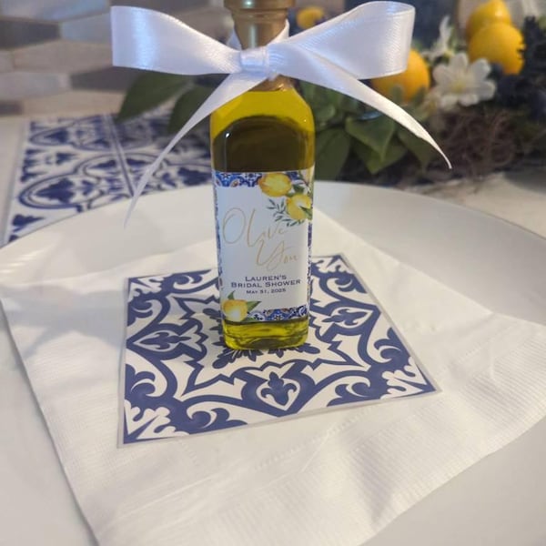 Olive Oil Party Favor | Infused Oil Favor | Olive You Favors | Olive ...