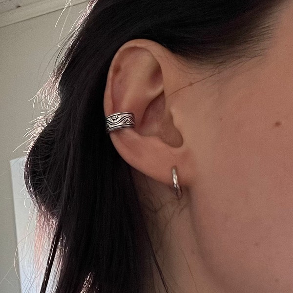 Sun Ear Cuff, Ear Cuff No Piercing, Conch Cuff, Fake Conch Hoop ...