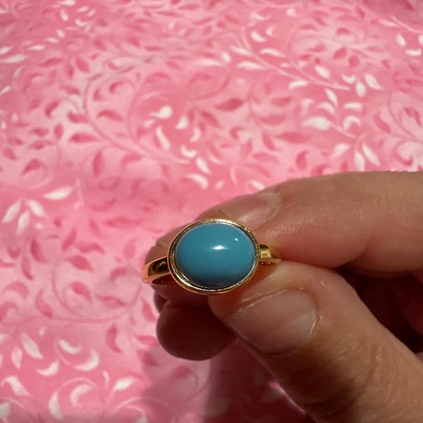 Jane Austen Gifts Turquoise Ring Replica Gift for Her Turquoise ...