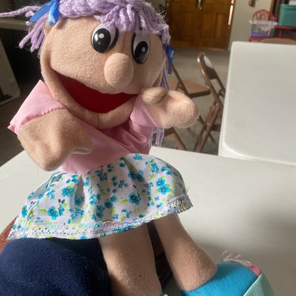 African American Boy Hand Puppet Movable Mouth, Speech Therapy ...